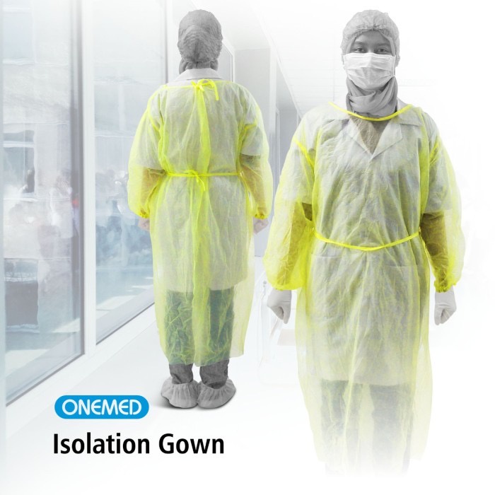 Eceran ISOLATION GOWN Onemed | Jas Lab Disposable | Lazada Indonesia