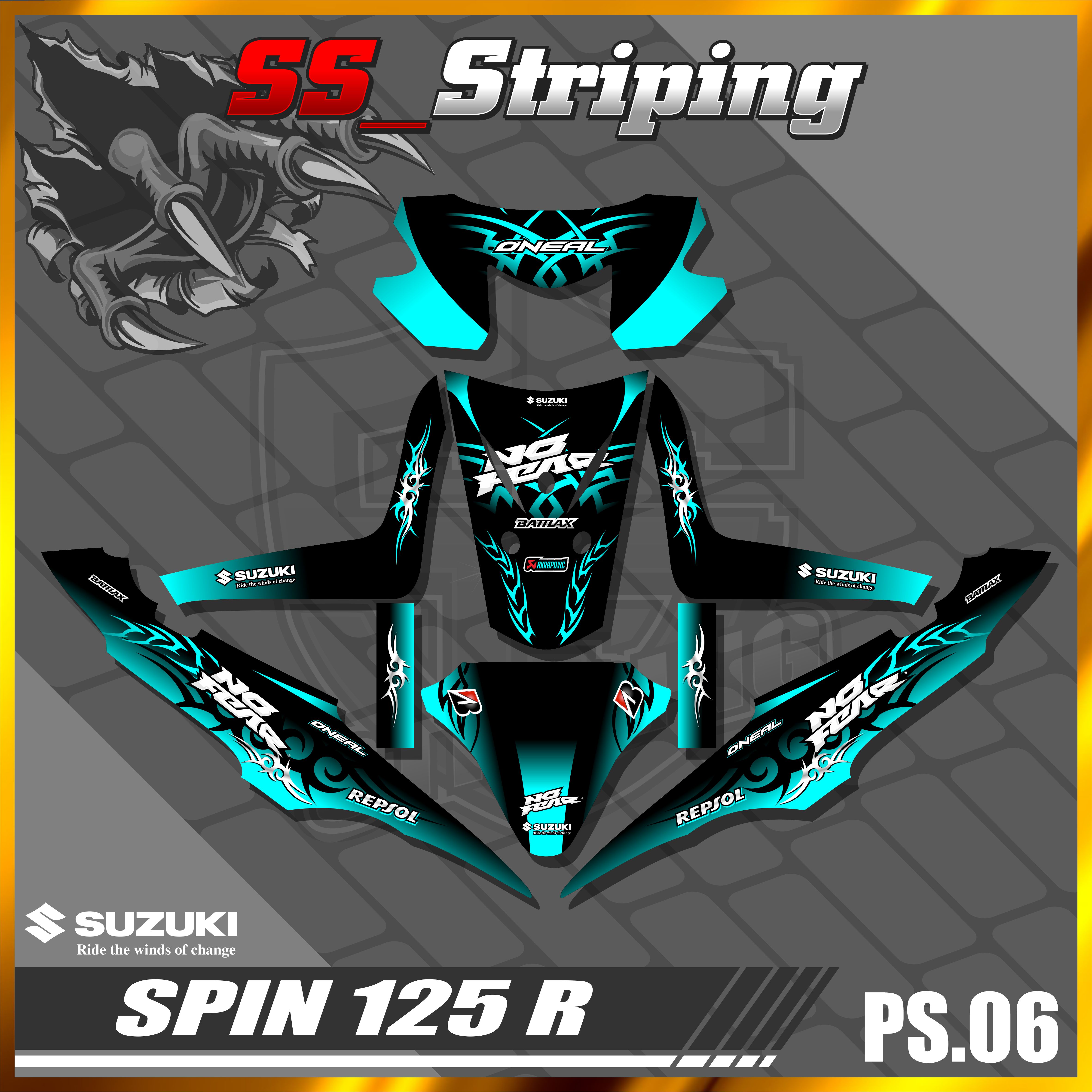 Decal Sticker Full Body Spin 125 R - Stiker Full Body Spin 125 R. PS ...