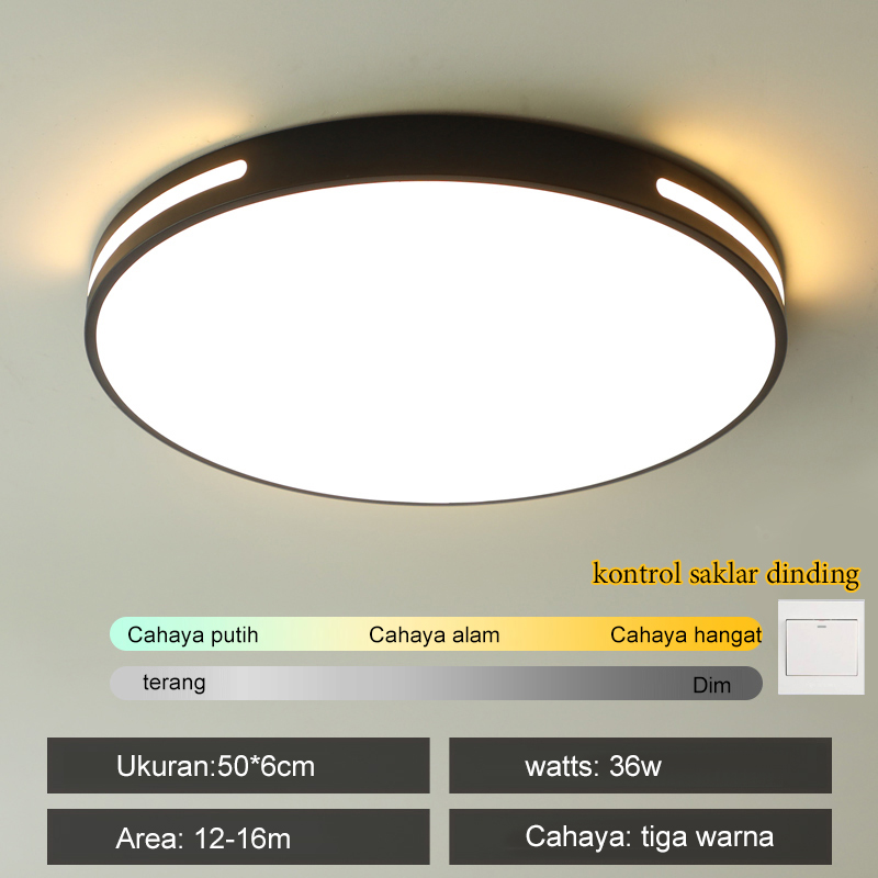 【Garansi 10 tahun】 lampu led plafon rumah Minimalis Ceiling Bisa Sinar ...