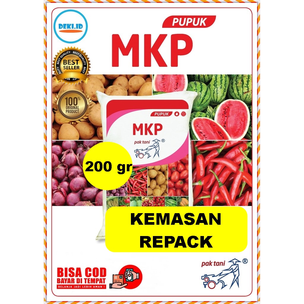 MKP Pak Tani 200 gr Kemasan Repack Pupuk Pembuahan Pembungaan Fase Generatif Tanaman Pelebat ...