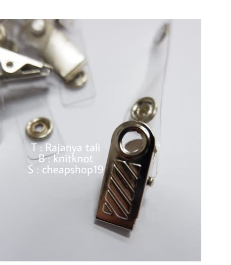 Jepit garis Jepit buaya Jepitan ID card Penjepit name tag | Lazada ...