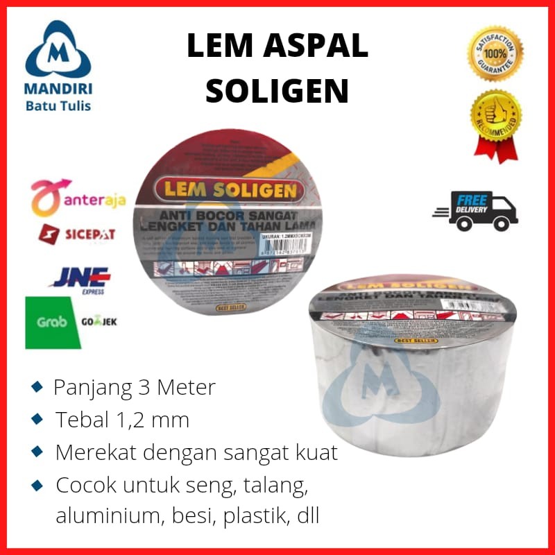 Lem Aspal Soligen Penambal Bocor Aluminium Asbes Plastik Talang Seng ...