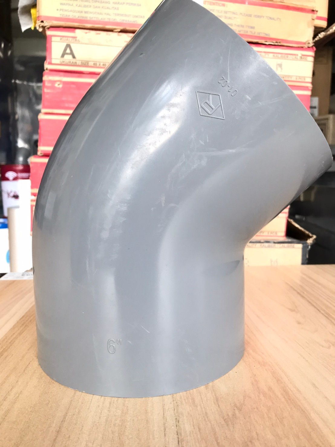 Elbow Rucika 45 derajat 6" / knee / keni / knie / kenie pvc AW 45 x 6"/ Elbow 6 | Lazada Indonesia