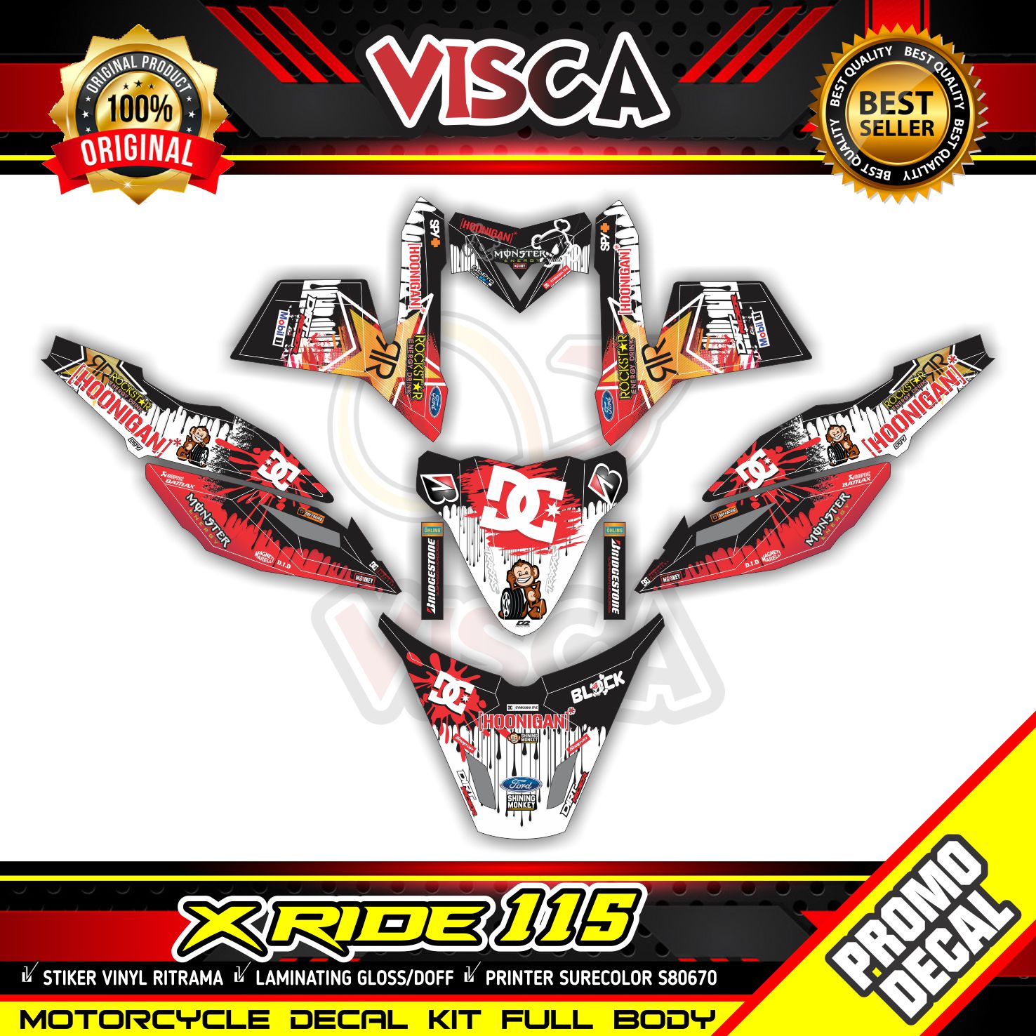 Decal X Ride 115 Old Full Body Stiker X Ride 115 Old Full Body Kenblock ...