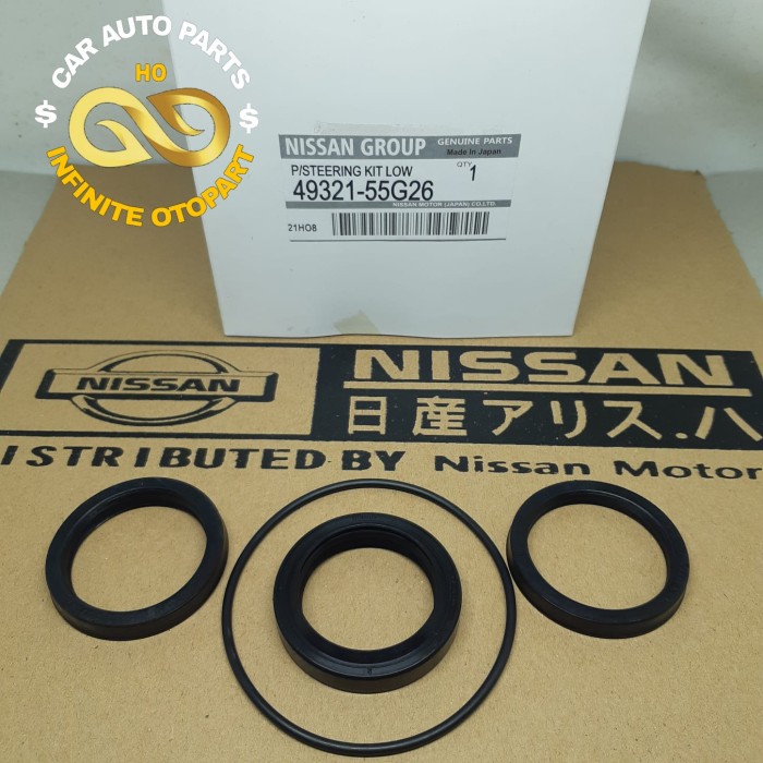 SEAL POWER STEERING RACK BAWAH NISSAN TERANO TERRANO 49321-55G26 ORI ...