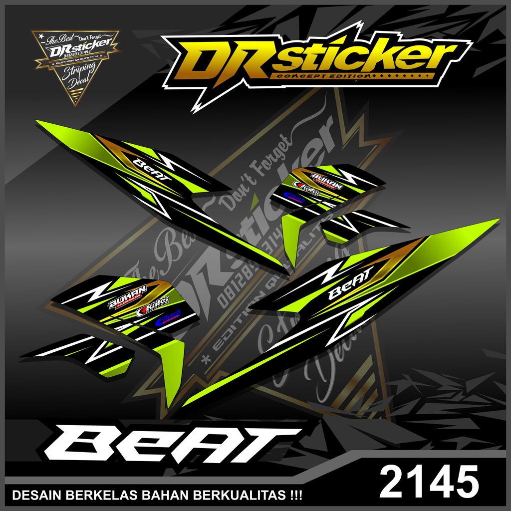 Sticker Striping Variasi Beat 2020 New Fi Delux Striping Sticker Beat ...