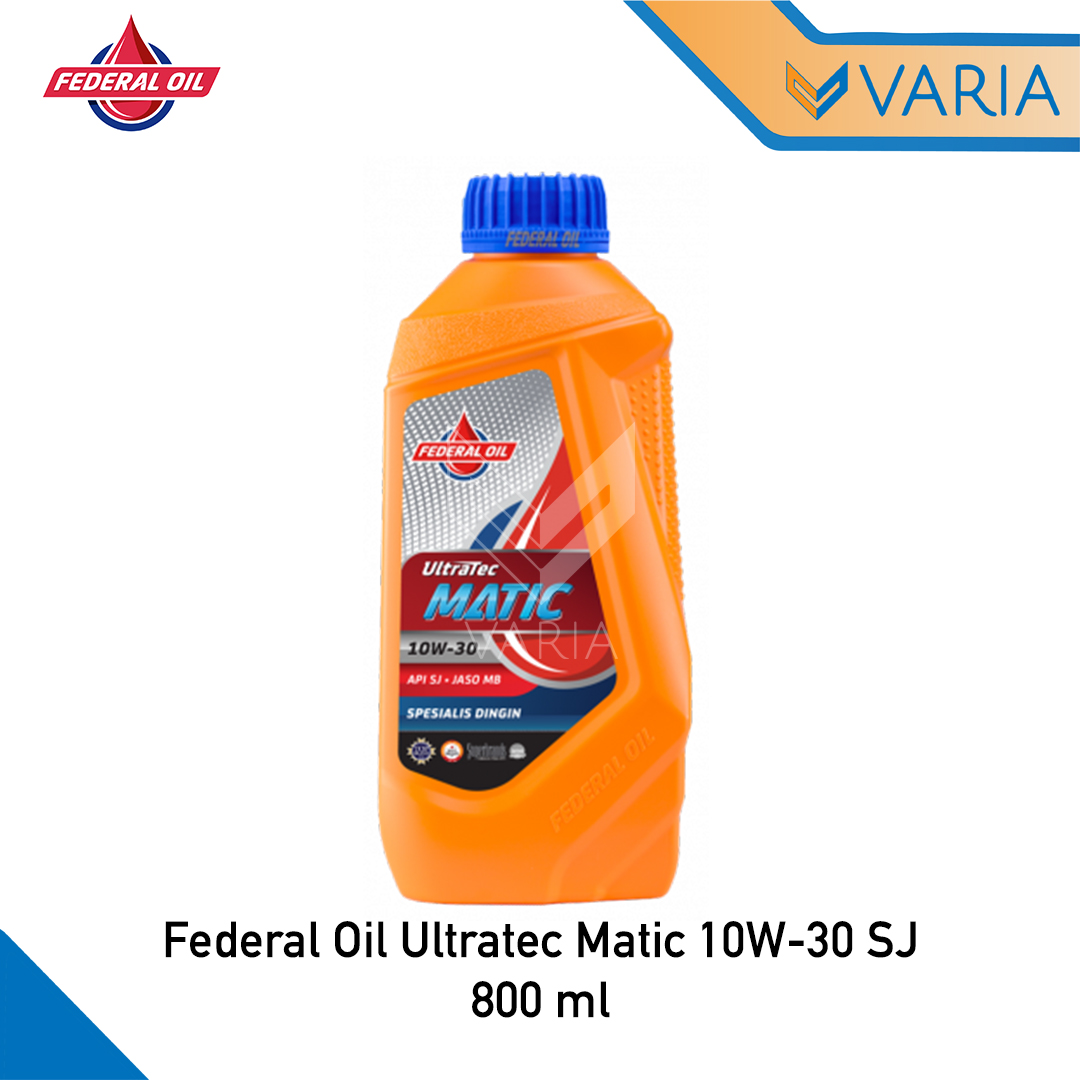 Oli Mesin Motor Federal UltraTec Matic 10W 30 API SJ JASO MB 800 ml ...