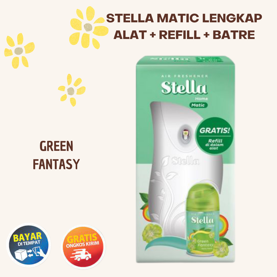 STELLA MATIC OTOMATIS LENGKAP (DENGAN ALAT, REFILL, BATERAI) | Lazada ...