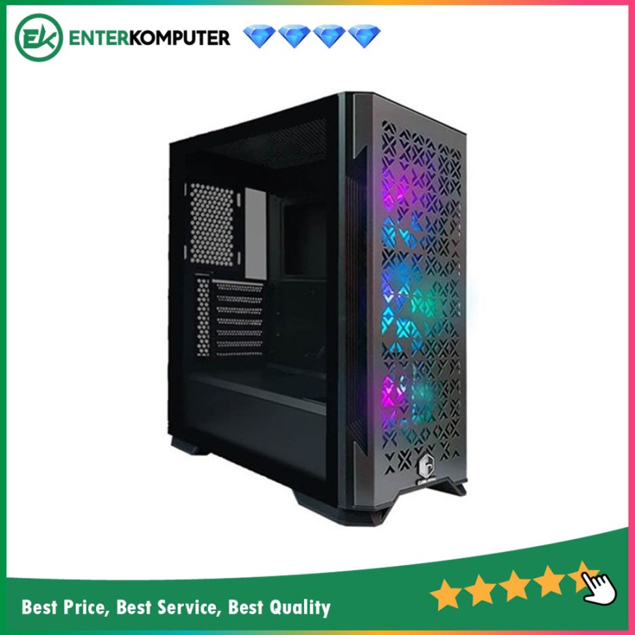 Casing CUBE GAMING SLEV BLACK - ATX / Casing PC Gaming | Lazada Indonesia