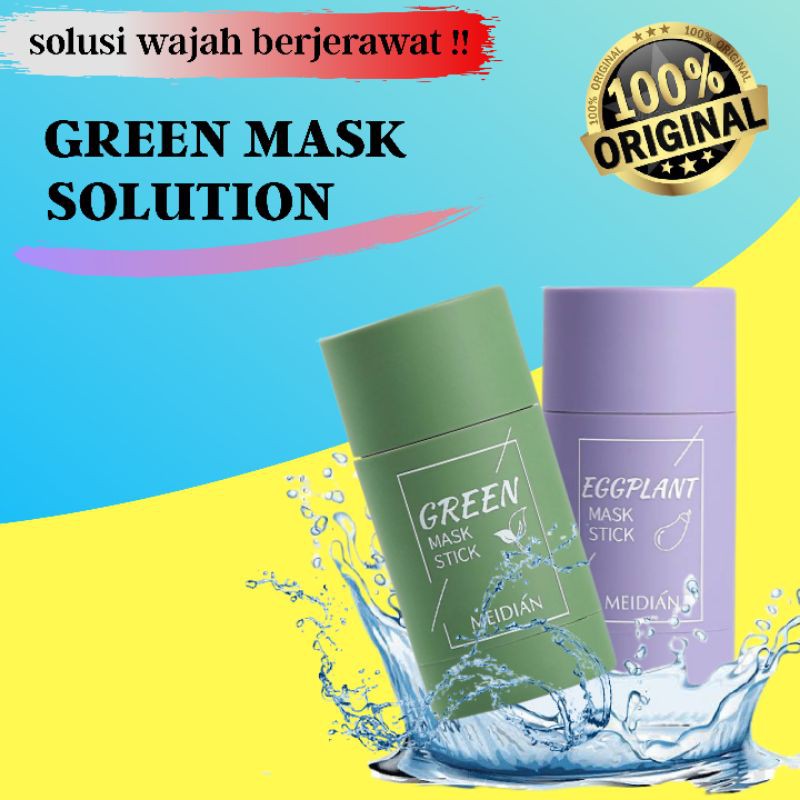 MASKER WAJAH STICK GREEN MASK STICK MEDIAN / EGGPLANT MASK STICK ...
