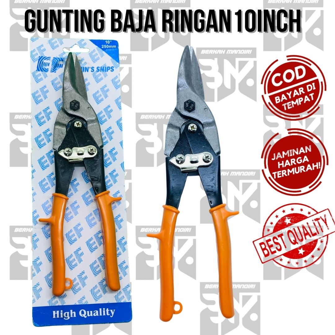 EF Gunting Baja Ringan Lurus 10 inch 250mm|Gunting Holo Hollow|Gunting ...