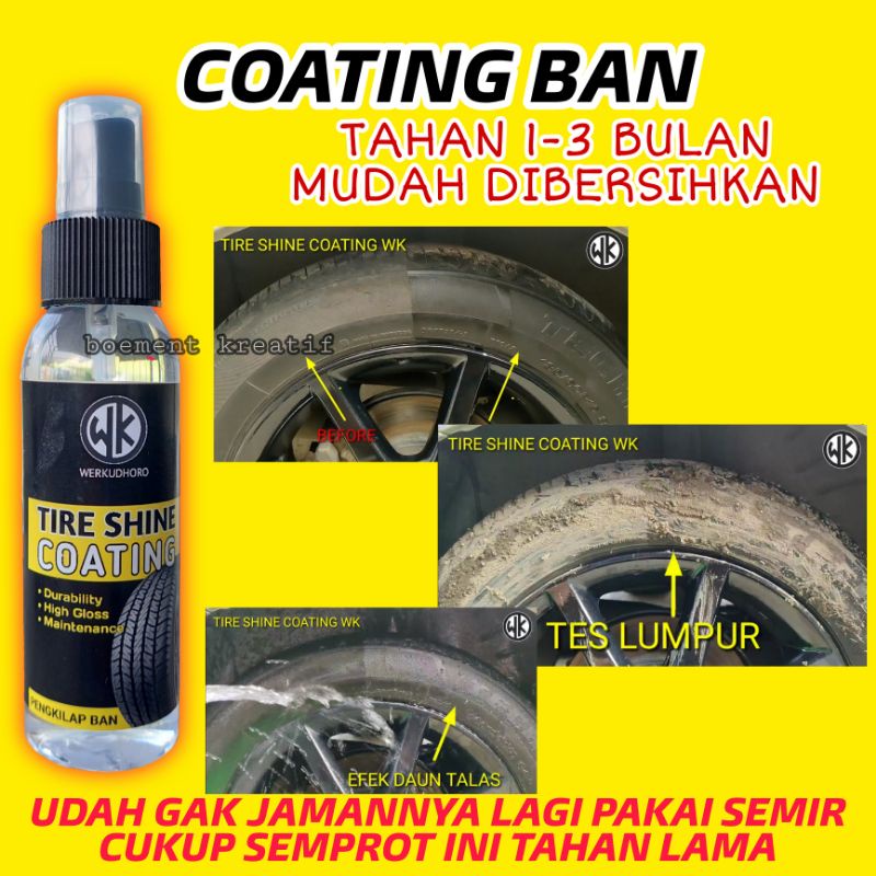 Coating ban / Semir Ban Mobil / Penghitam ban / Pengkilap ban mobil ...