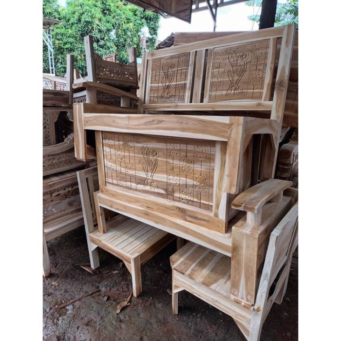Kursi tamu Sudut Pojok Minimalis Korona - cat milamin | Lazada Indonesia