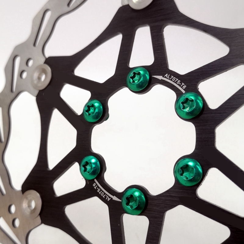 12 Pcs Random Color Metal Bolts Hex Head Bicycle Disc Plate Bolts ...