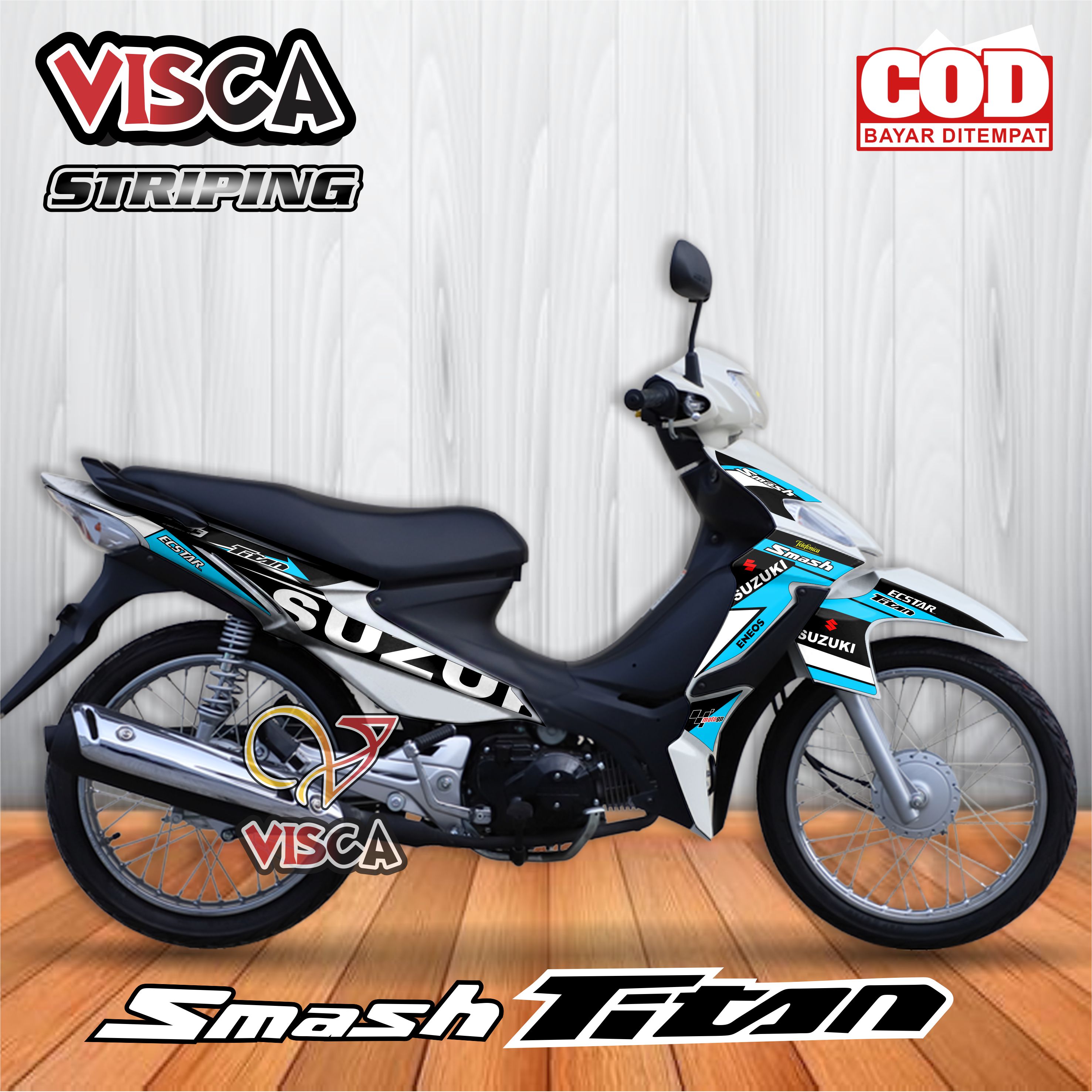 Stiker Striping Smash Titan Variasi RACING ECSTAR | Lazada Indonesia