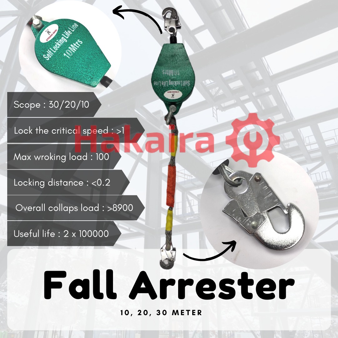 fall arrester - climbing stop - 10 meter - katrol murah surabaya ...