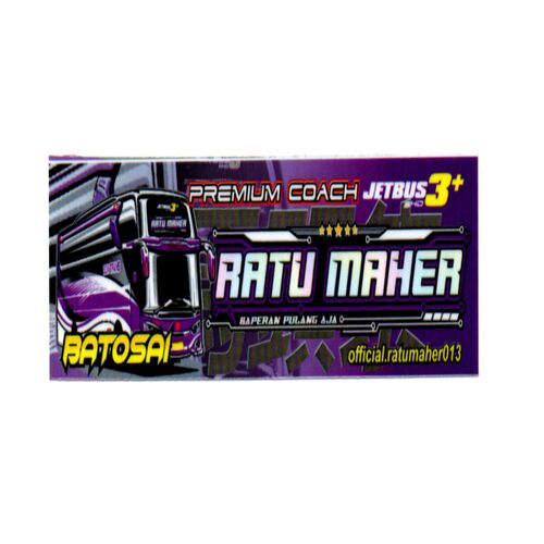 Sticker bus Ratu maher | Lazada Indonesia