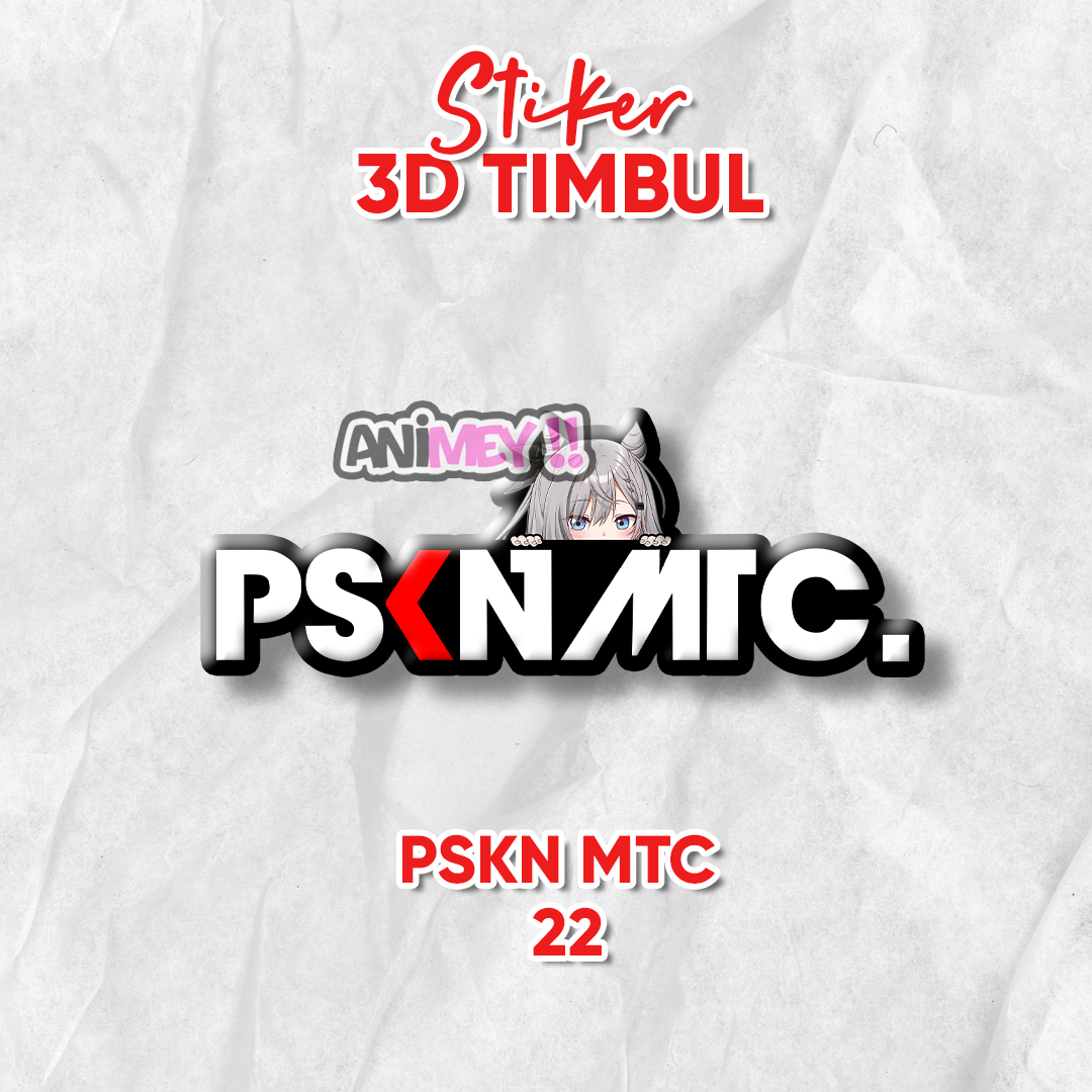 Stiker Emblem 3D Timbul PSKN MTC Anime / Stiker Pasukan Matic | Lazada ...