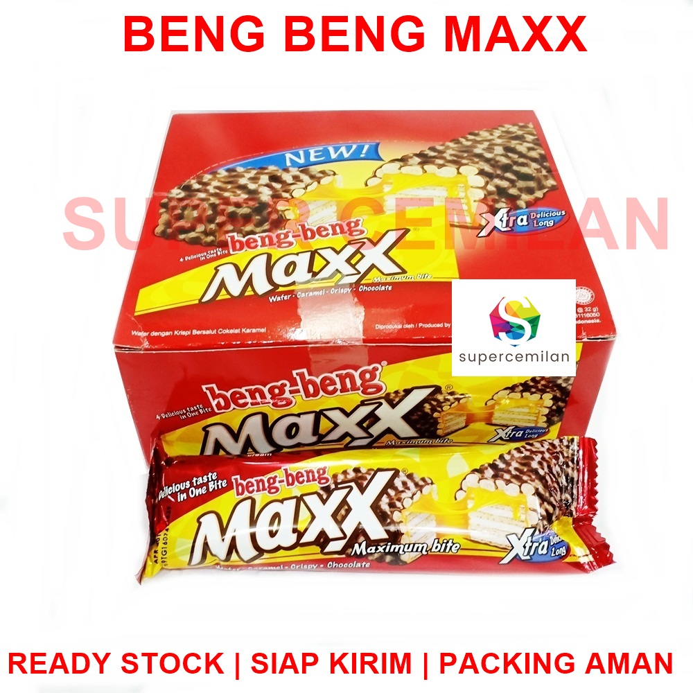 Beng Beng Maxx Wafer Cokelat - Maximum Bite - Xtra Long (isi 12 Pcs ...