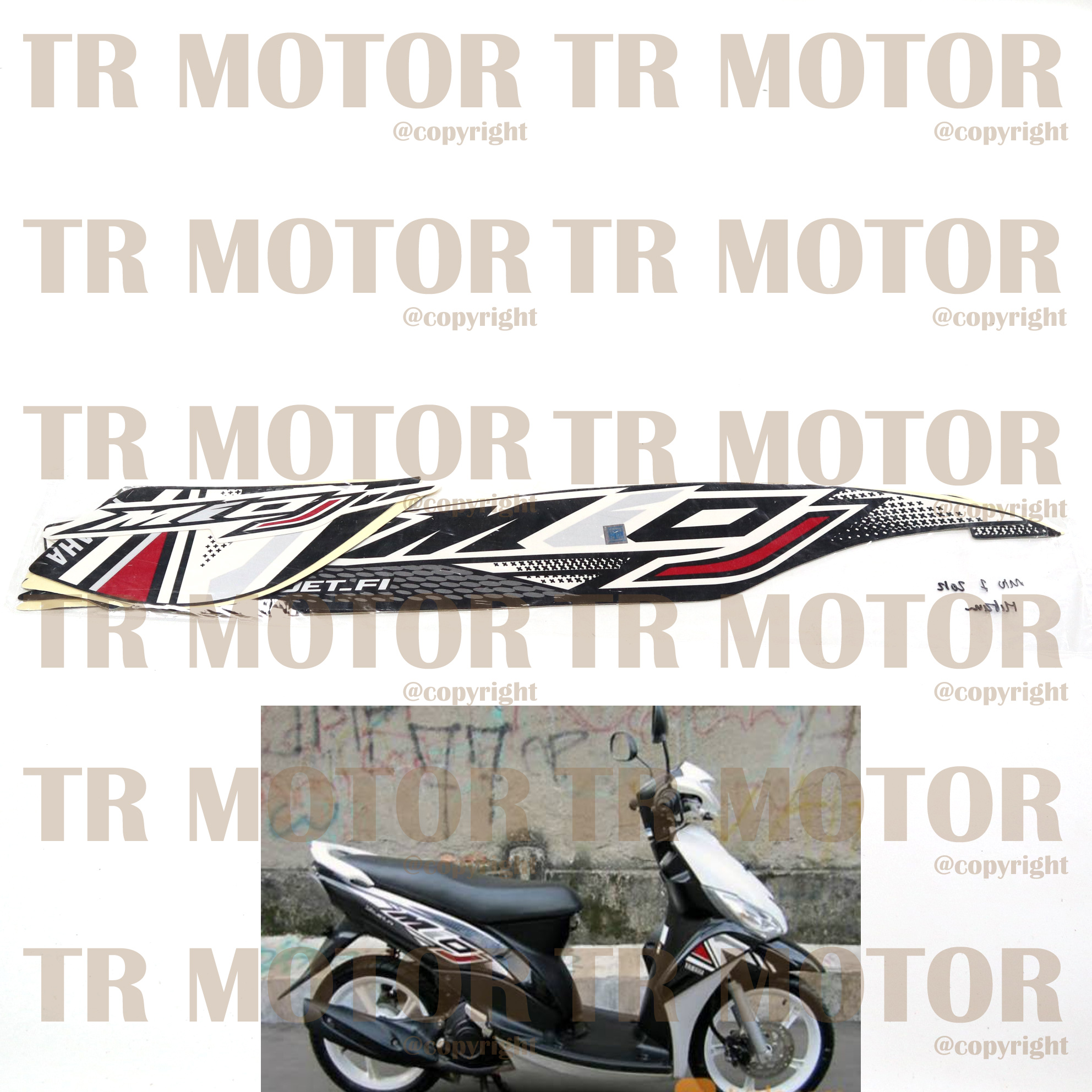 Stiker Motor Mio J 2012 Sticker Striping Full Set Body Motor | Lazada ...