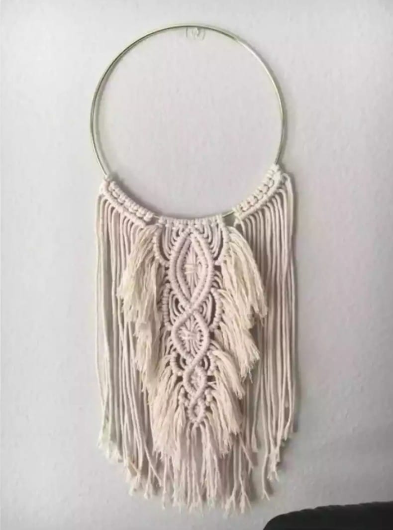 Macrame miror aesthetic - Miror kaca aesthetic - Hiasan Dinding ...
