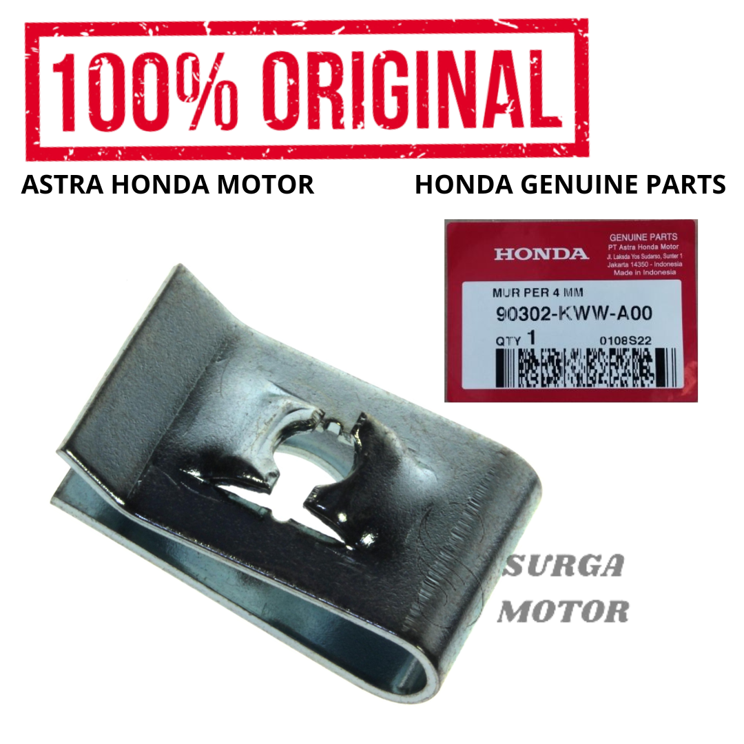 Nut Spring 4mm Klip Pengunci Baut Kasar Kleman Batok Cover Body ADV CB ...