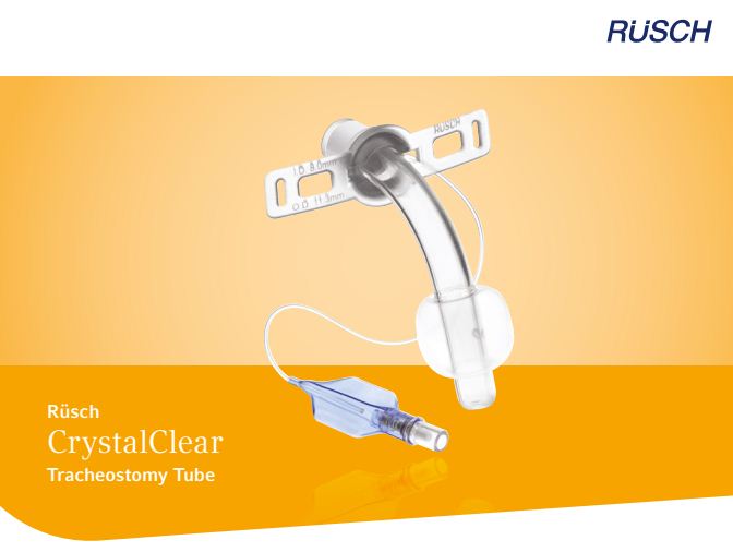 RUSCH CRYSTAL CLEAR TRACHEOSTOMY CANNULA SELANG TRACHEOSTOMY (TIPE ...
