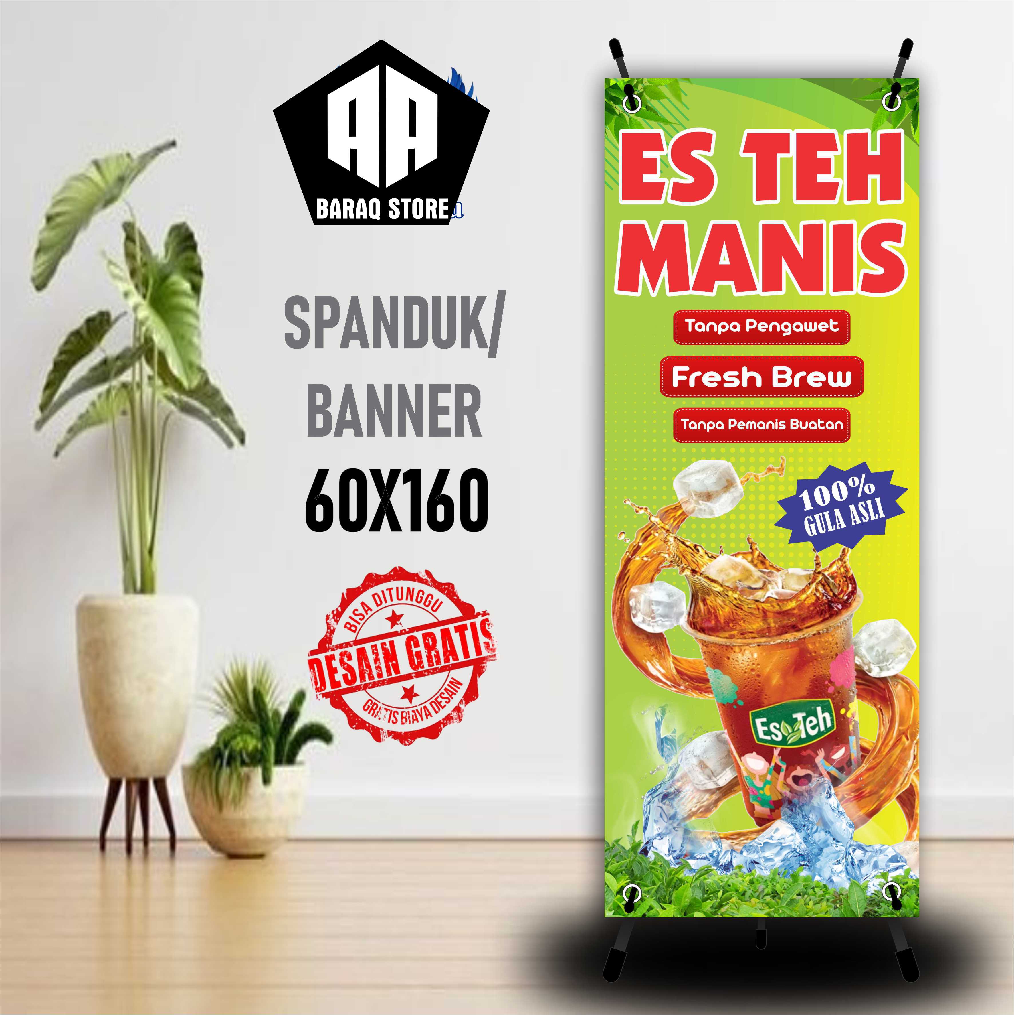 Cetak Banner Cetak Spanduk Teh Manis Sejuk BISA REQUEST.UKURAN COSTOM ...