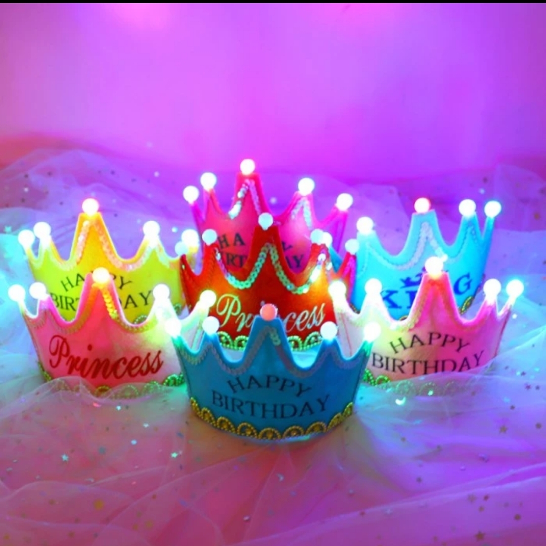 bando mahkota hbd ultah lampu led | Lazada Indonesia