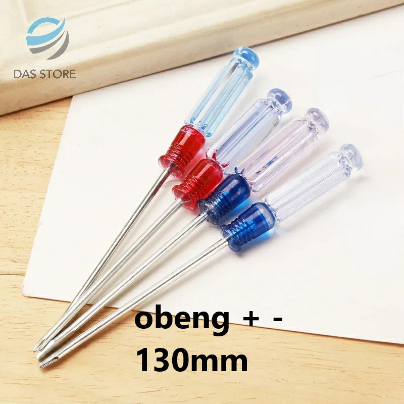 Obeng plastik crystal plus minus 3mm x 100mm with magnetic function ...