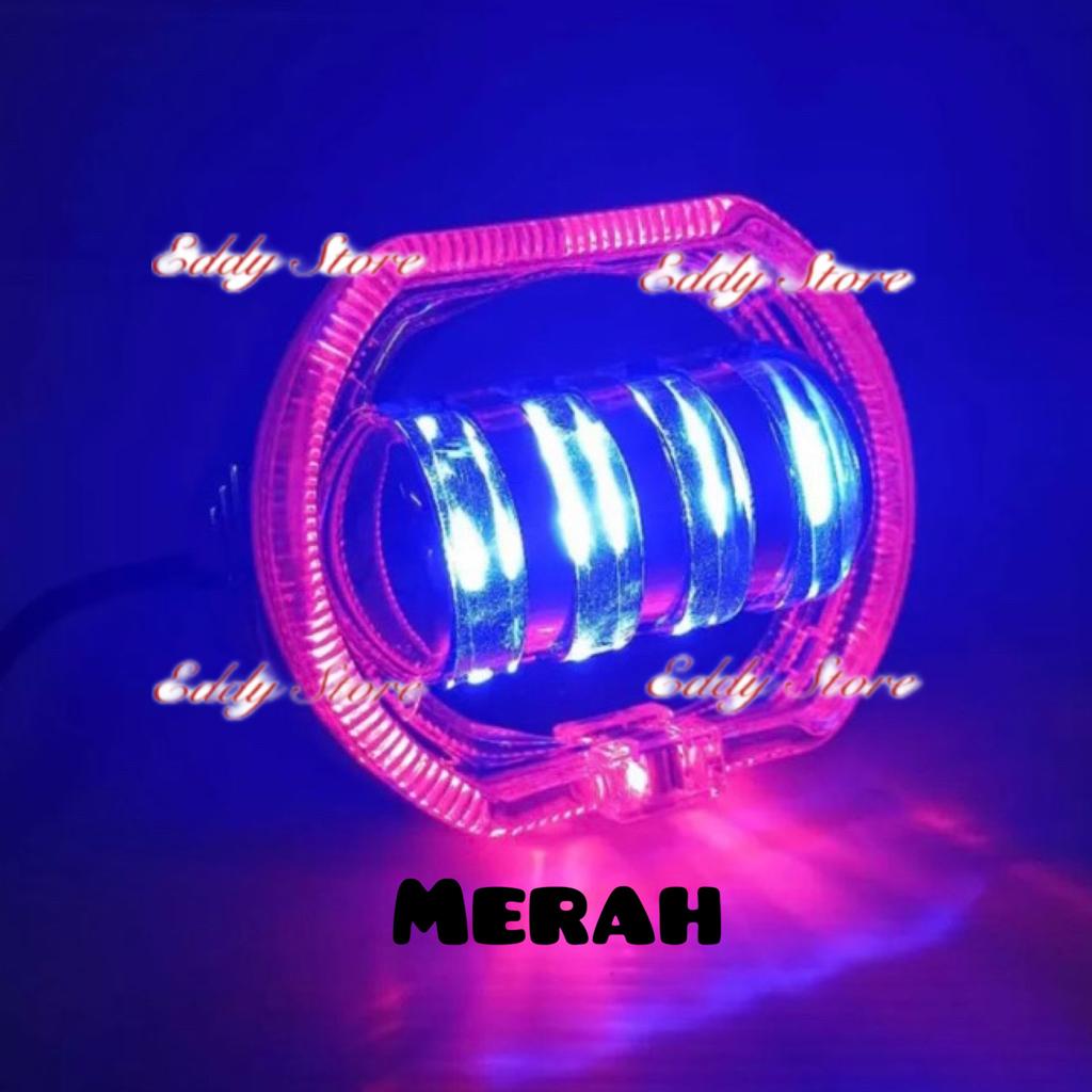 Lampu tembak Daymaker Biled Projie Biled proji Biled 4 lensa 8D ...