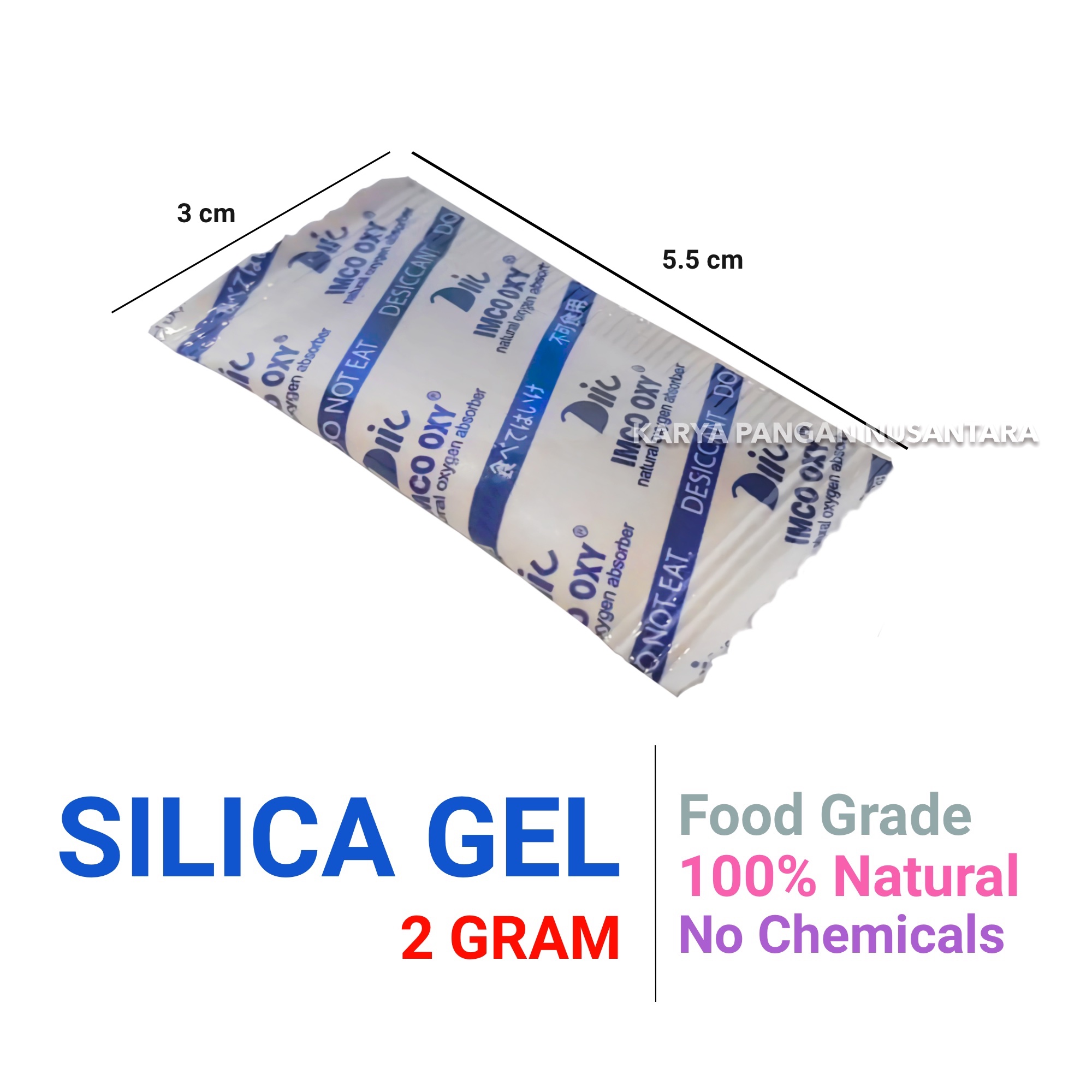 SILICA GEL FOOD GRADE 2 GRAM SILICA GEL MAKANAN 2 GR PACK 200 PCS ...