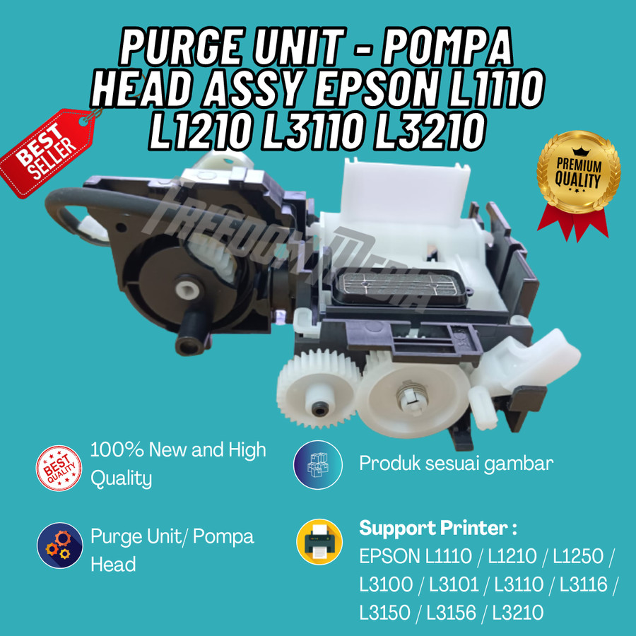Purge Unit - Pompa Head Assy EPSON L1110 L1210 L3110 L3210 L3150 ...