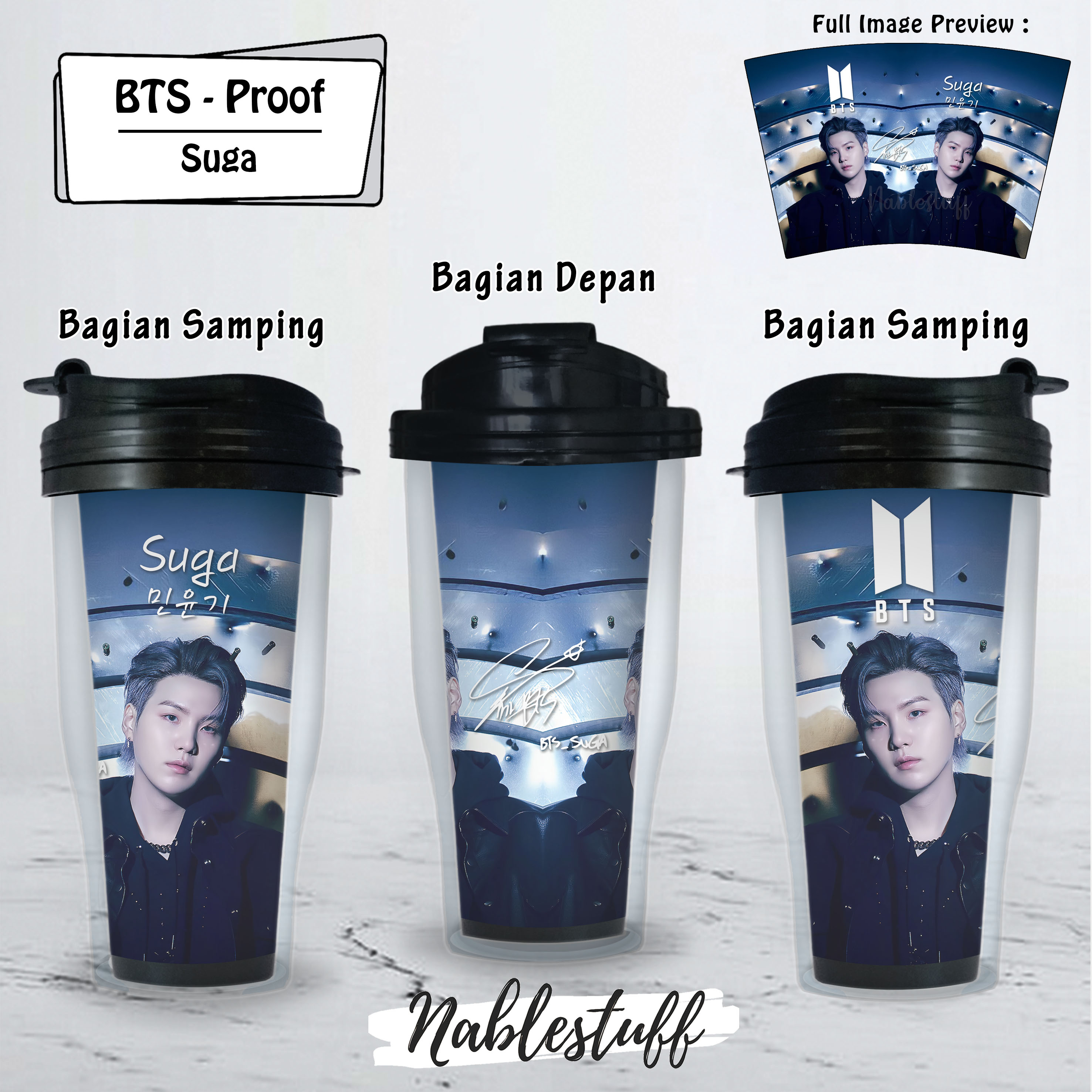 Botol Tumbler BTS Yet To Come Proof Ver// Bangtan RM Jin Suga J-Hope ...