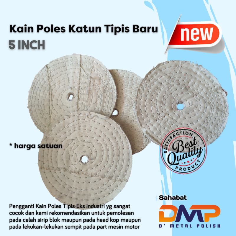 Kain Poles Katun Tipis 5 Inch Baru | Lazada Indonesia