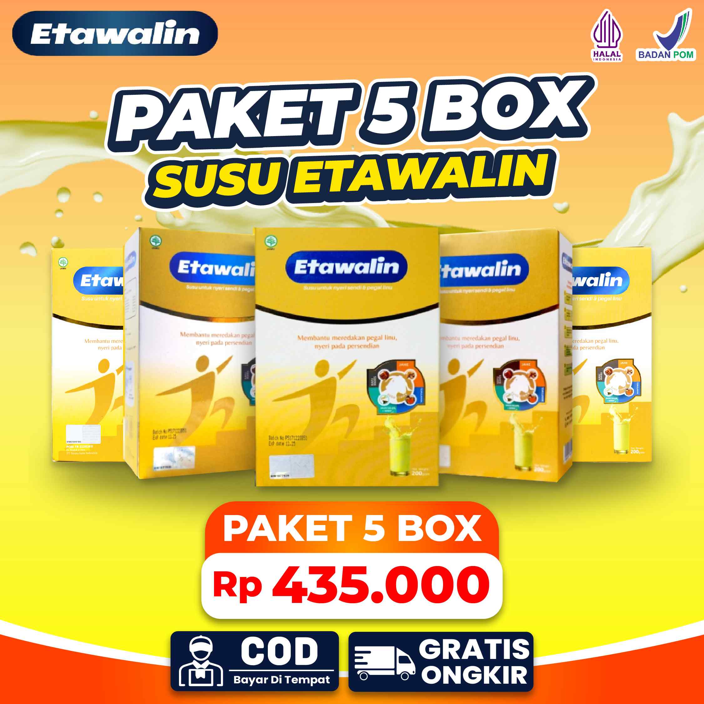 PAKET 5 BOX Susu Etawalin Susu Kambing Etawa Tingkatkan Kepadatan ...