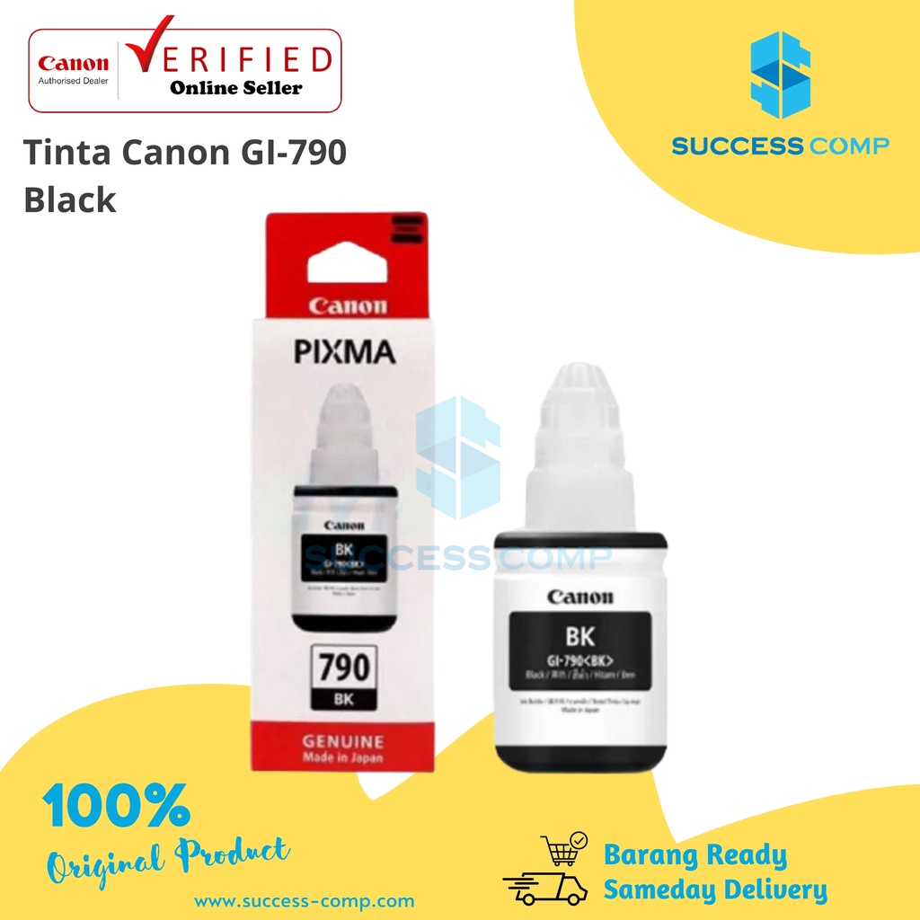 Tinta Printer Canon GI - 790 Black Original | Lazada Indonesia