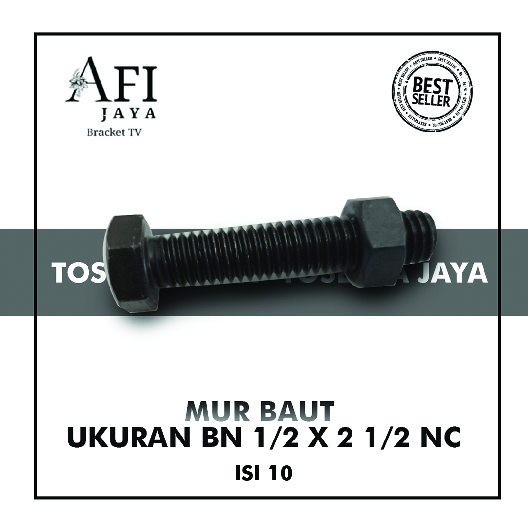 MUR BAUT HEXAGONAL 1/2 x 2,5 (ISI 10 PCS)- BAUT MUR HEXAGONAL 1/2 x 2,5 ...