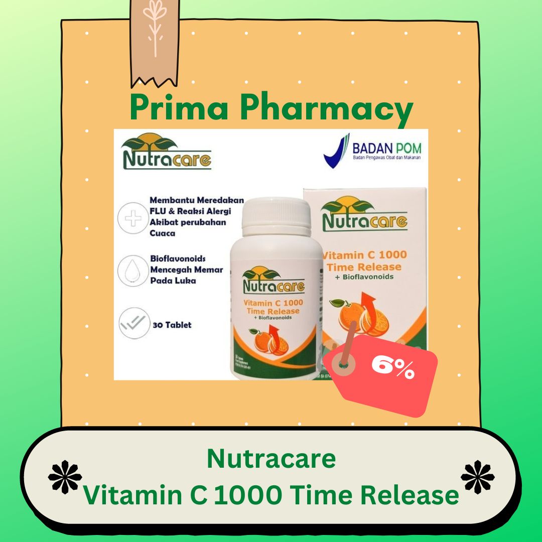Nutracare Vitamin C 1000 Time Release VITAMIN C AMAN DI LAMBUNG ...