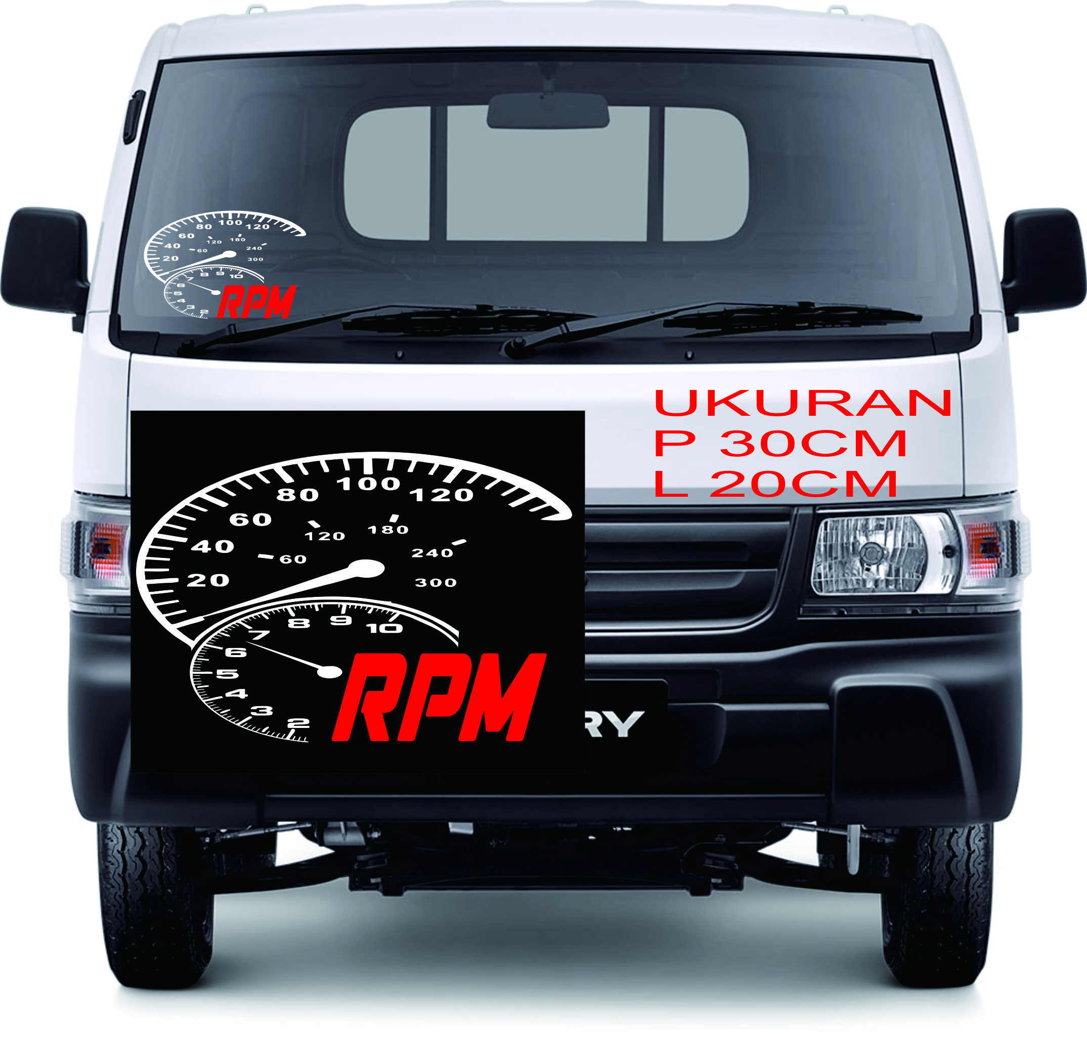 stiker mobil cutting sticker mobil untuk kaca dan body mobil pick up ...
