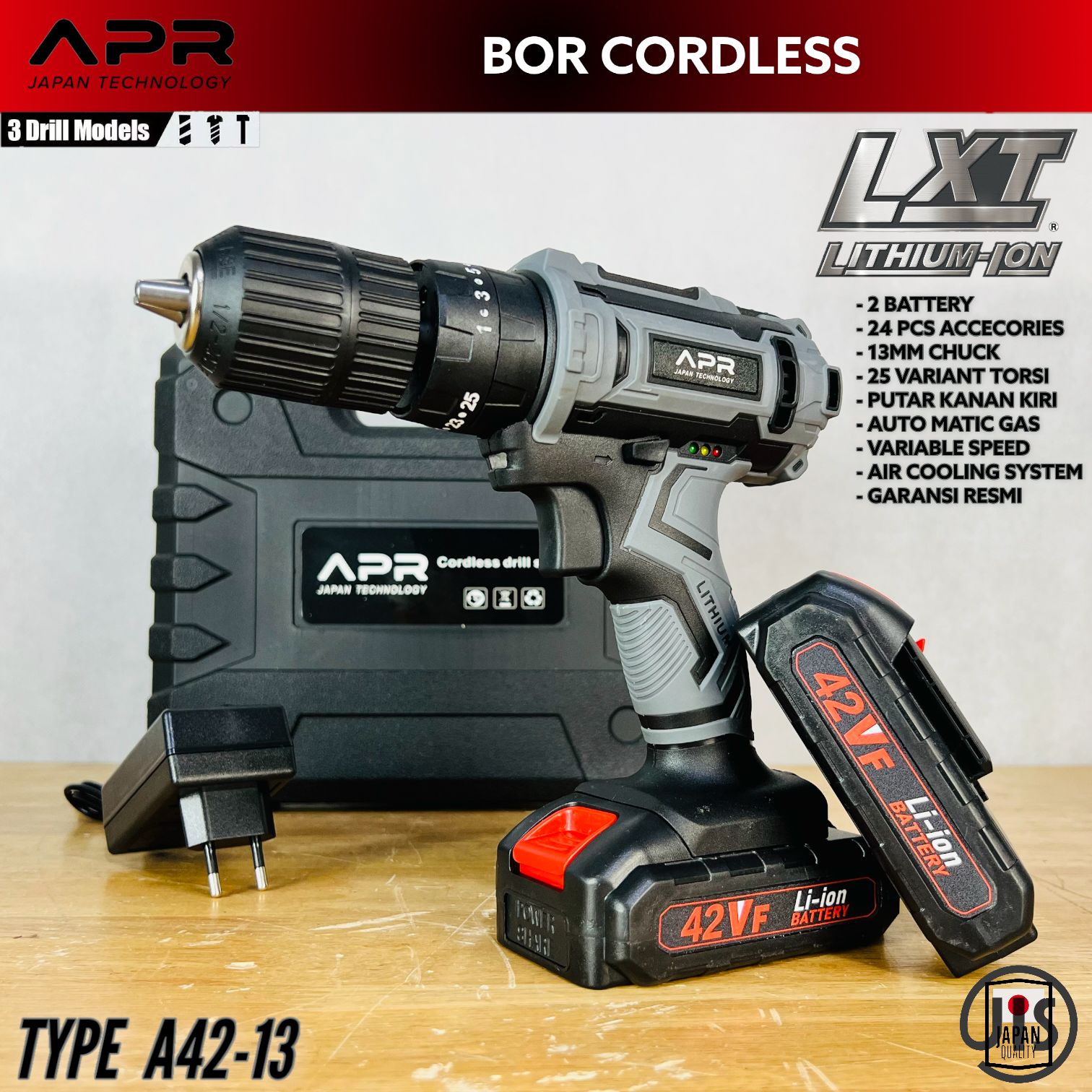 Bor Cordless JLD 48V 13mm Brushless | Lazada Indonesia