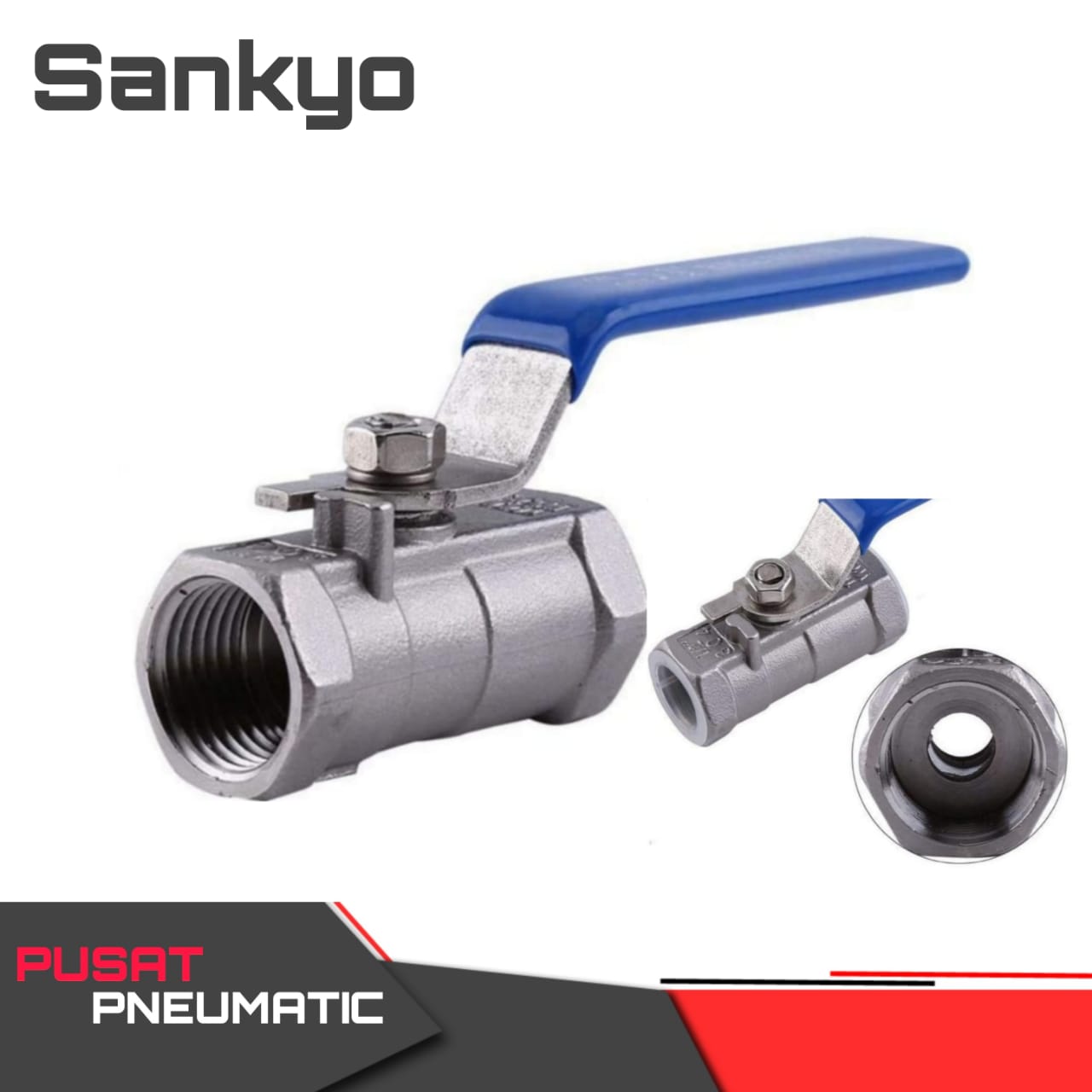 1" Ball Valve Sankyo Ball Valve Stainless Stop Kran Stainless 1" | Lazada Indonesia