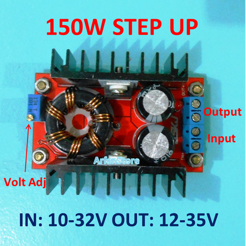 STEP UP 150Watt Boost Converter 150W PENAIK TEGANGAN DC 150 Watt Step ...