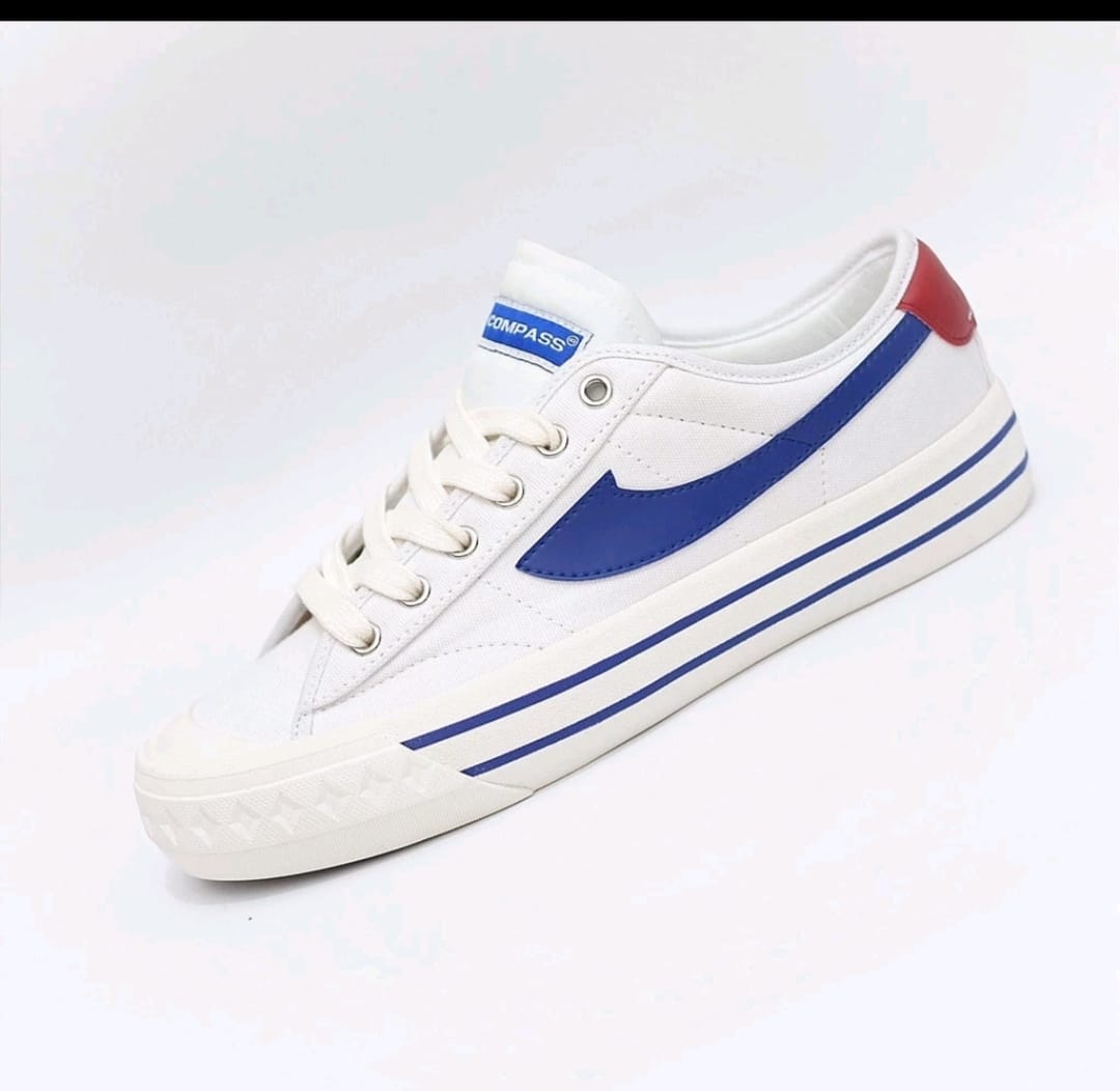 Best Seller !! SEPATU COMPASS RETROGRADE WHITE BLUE & BLACK LOW/COD ...
