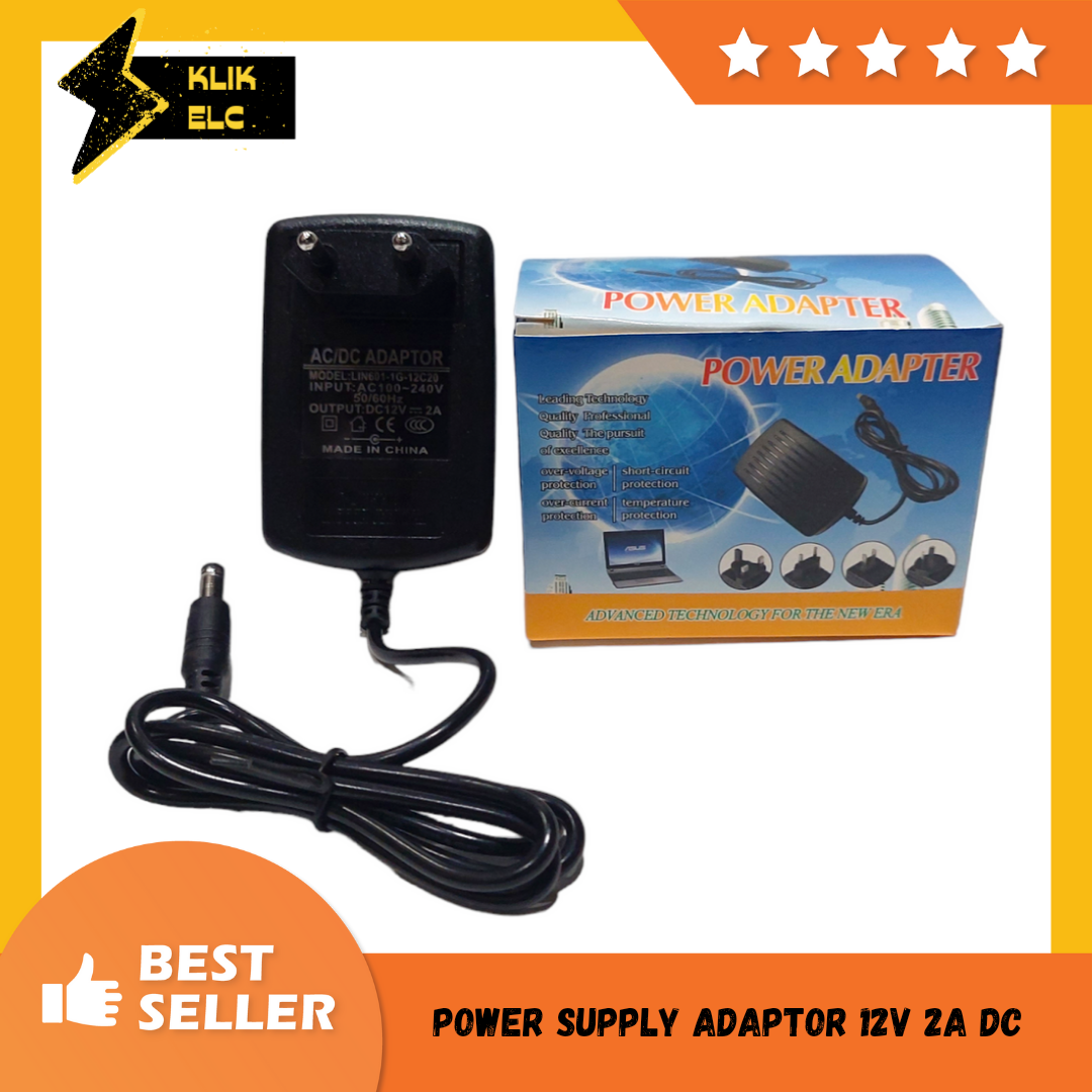 ADAPTOR 12V 2A / ADAPTOR POWER SUPPLY / ADAPTOR 12 VOLT 2 AMPERE ...