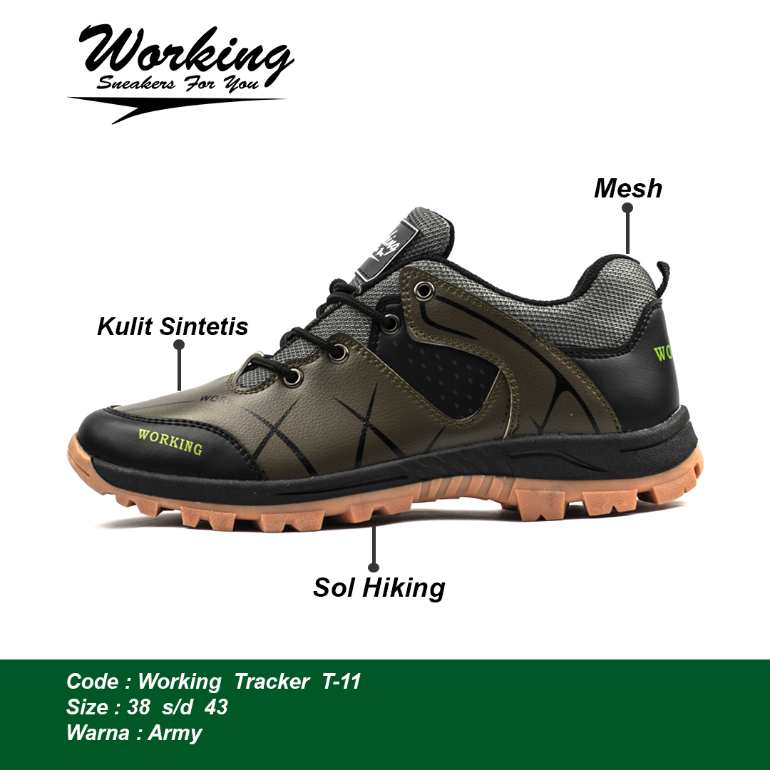Sepatu Outdoor Hiking Naik Gunung Pria Keren Kekinian Bahan PU Nobuct ...