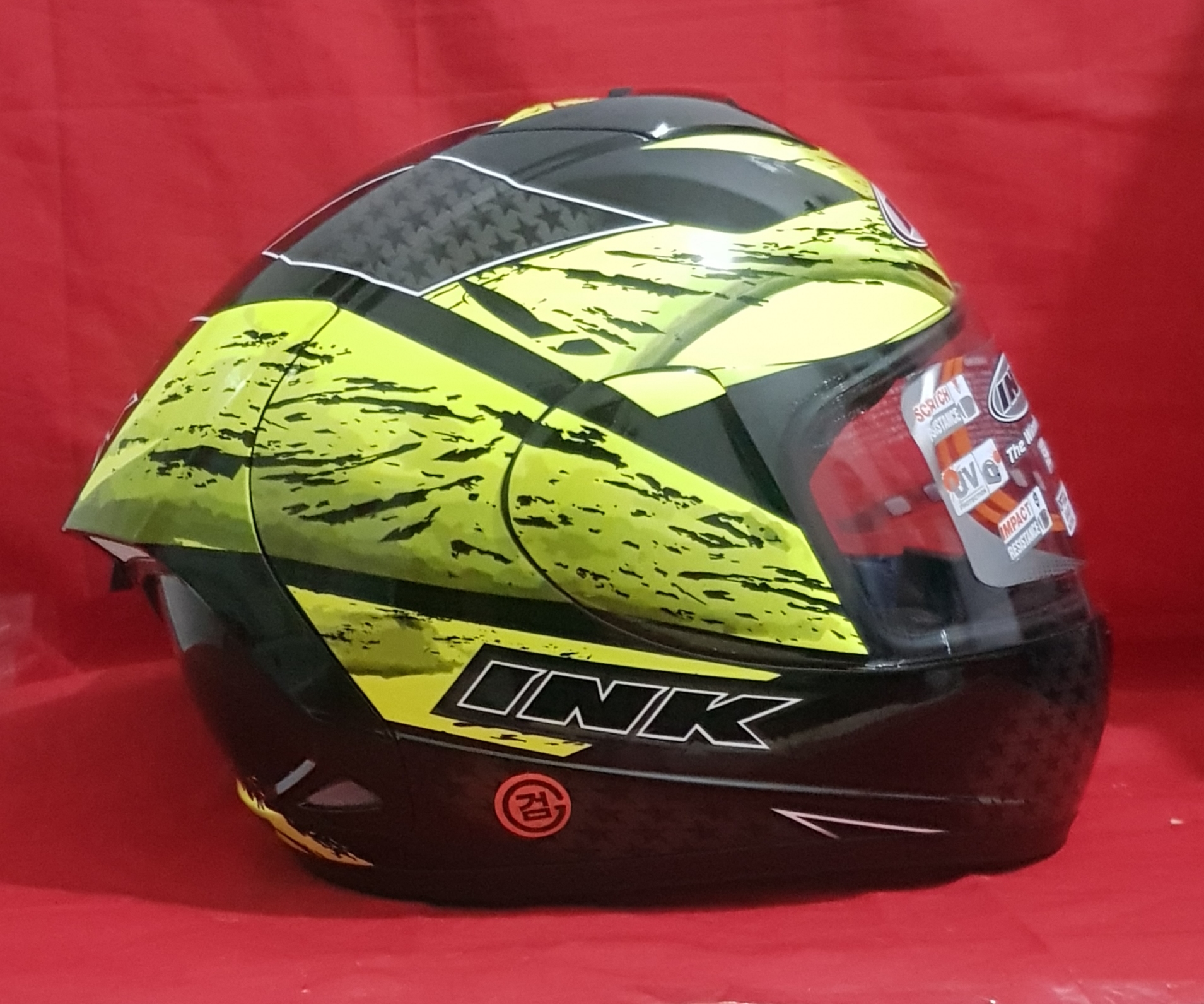 Helm INK CL MAX motif #7 Original / helm full face / helm cakil ...