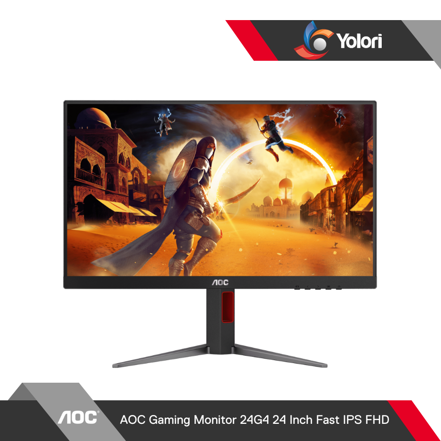 AOC Gaming Monitor 24G4 24 Inch Fast IPS FHD 180Hz 1ms ADAPTIVESYNC DP ...