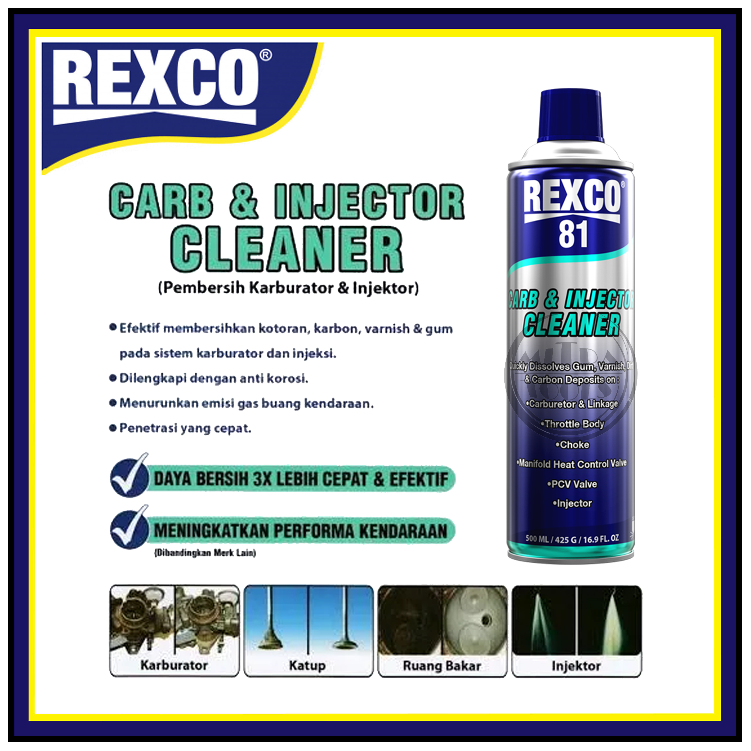 REXCO 81 Carb & Injector Cleaner Pembersih Karburator dan Injector ...