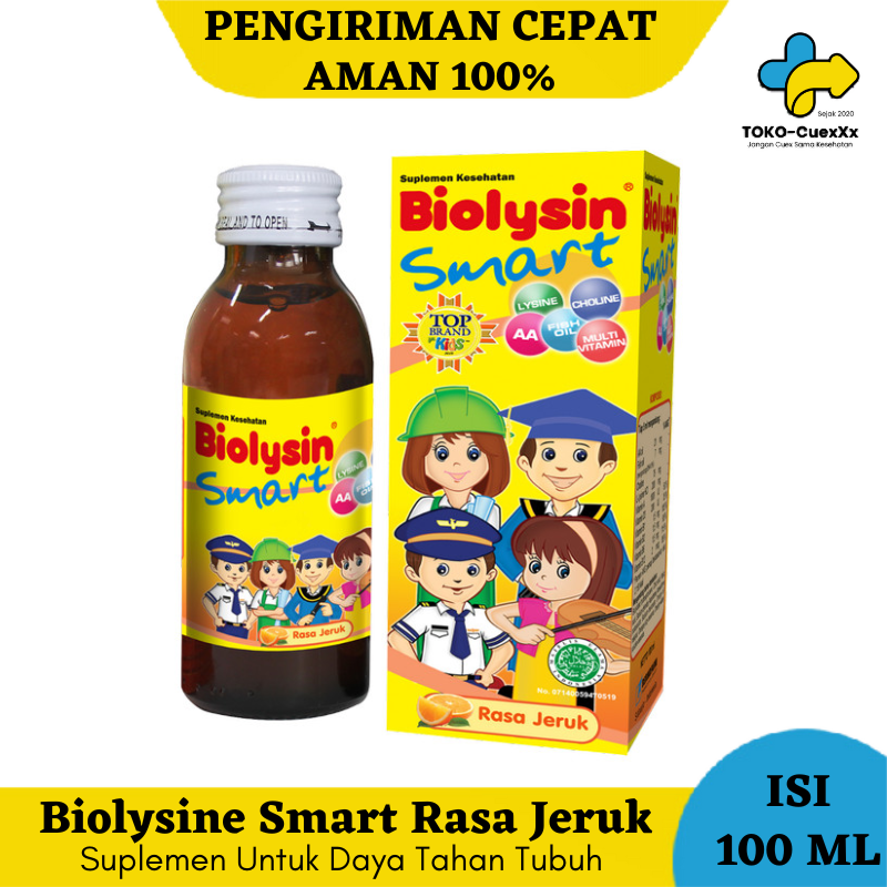 Biolysin Smart Syrup 100 ML Multivitamin Anak Rasa Jeruk | Lazada Indonesia